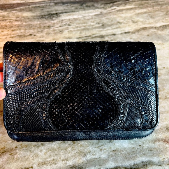 Carlos Falchi | Bags | Carlos Falchi Python Calf Clutch | Poshmark